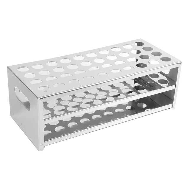 304 Stainless Steel Punch-plate Test Tube Rack 40 Holes Large Capacity ...