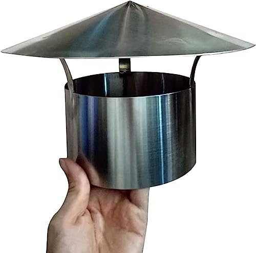 304 Stainless Steel Rain Cap Heating Stove Exhaust Pipe Wooden Stove ...