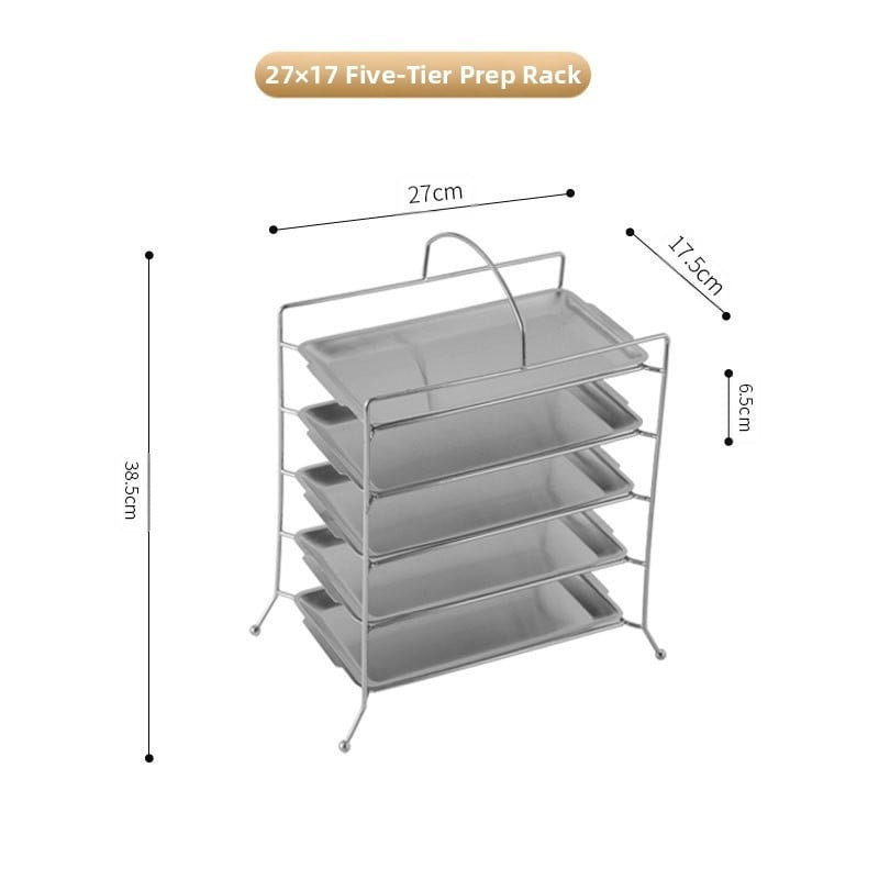 304 Stainless Steel Rectangular Barbecue Serving Rack Commercial ...