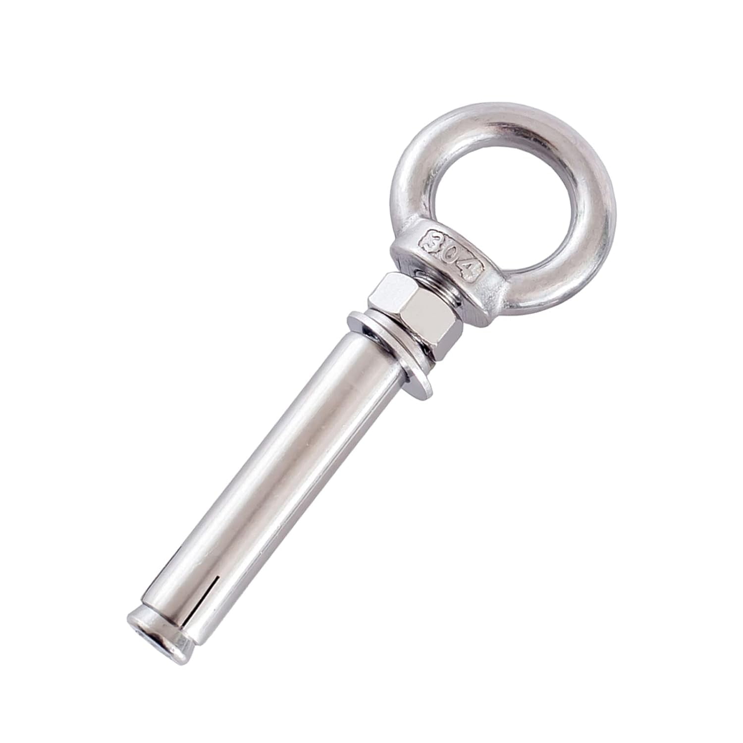 304 Stainless Steel Ring Lifting Bolt, M20 Expansion Bolts Ceiling Hook ...