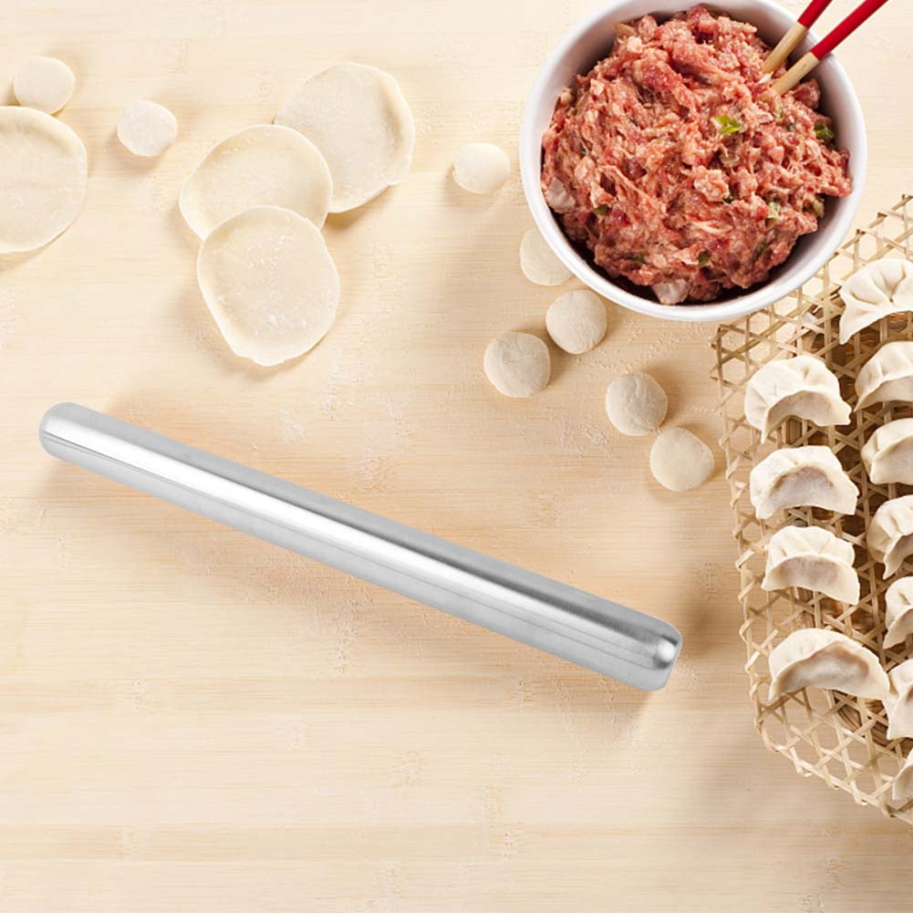 304 Stainless Steel Rolling Pin Restaurant Homemade Bread Cookie Dough ...