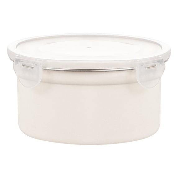 304 Stainless Steel Round Food Storage Container, Leak Proof with Lid ...