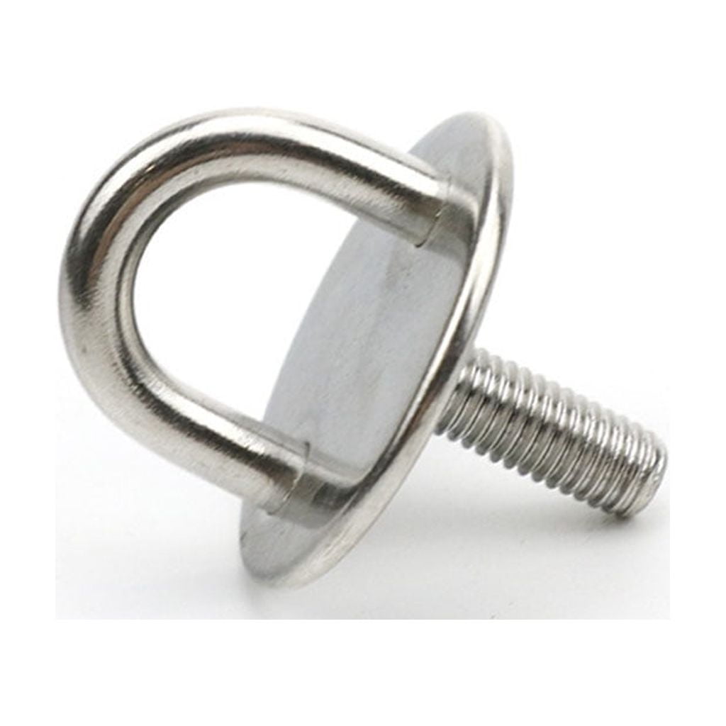 304 Stainless Steel Round Pad Eye Plate with Enclosed Hook Staple Hook ...