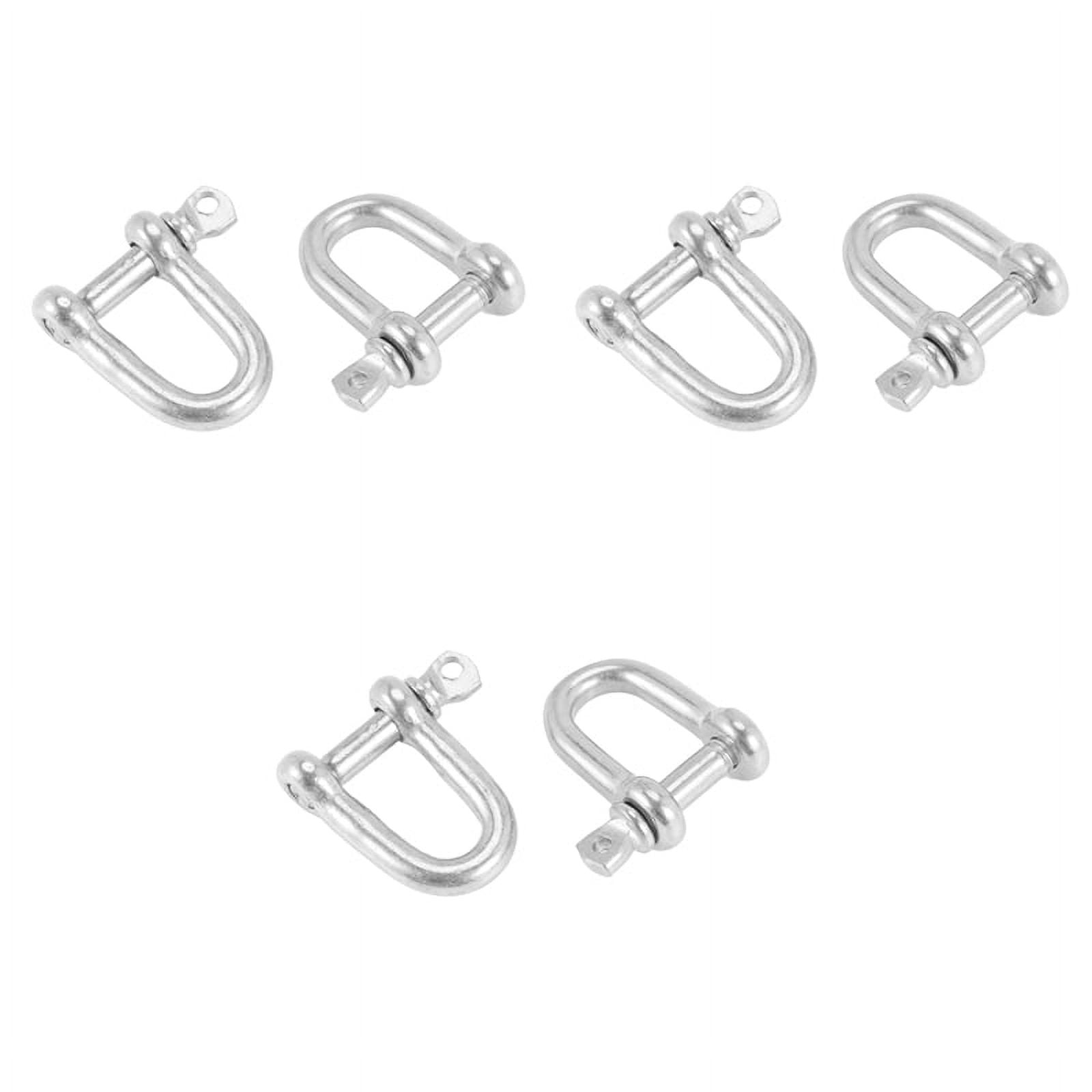 304 Stainless Steel Screw Pin D Style Chain Dee Shackle 4mm for Rigging ...
