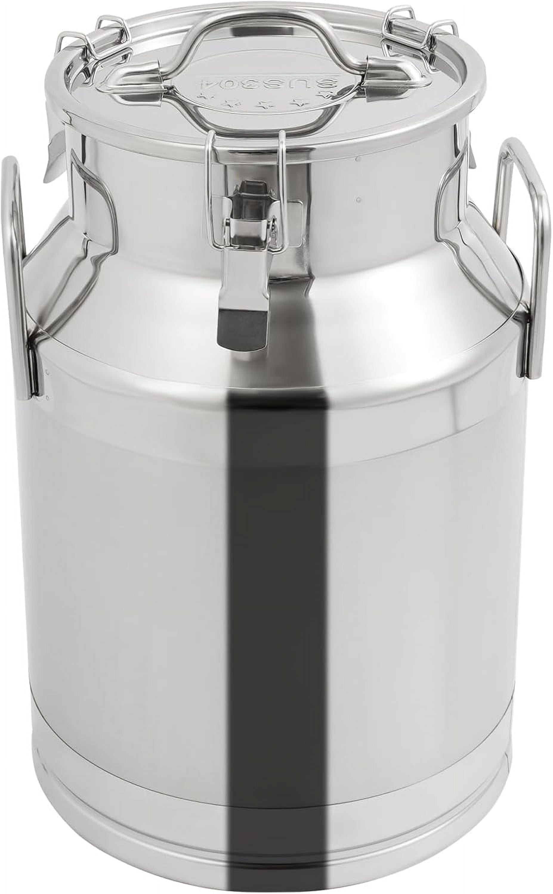 304 Stainless Steel Sealed Bucket,7.4Gal Stainless Steel Milk Bucket ...