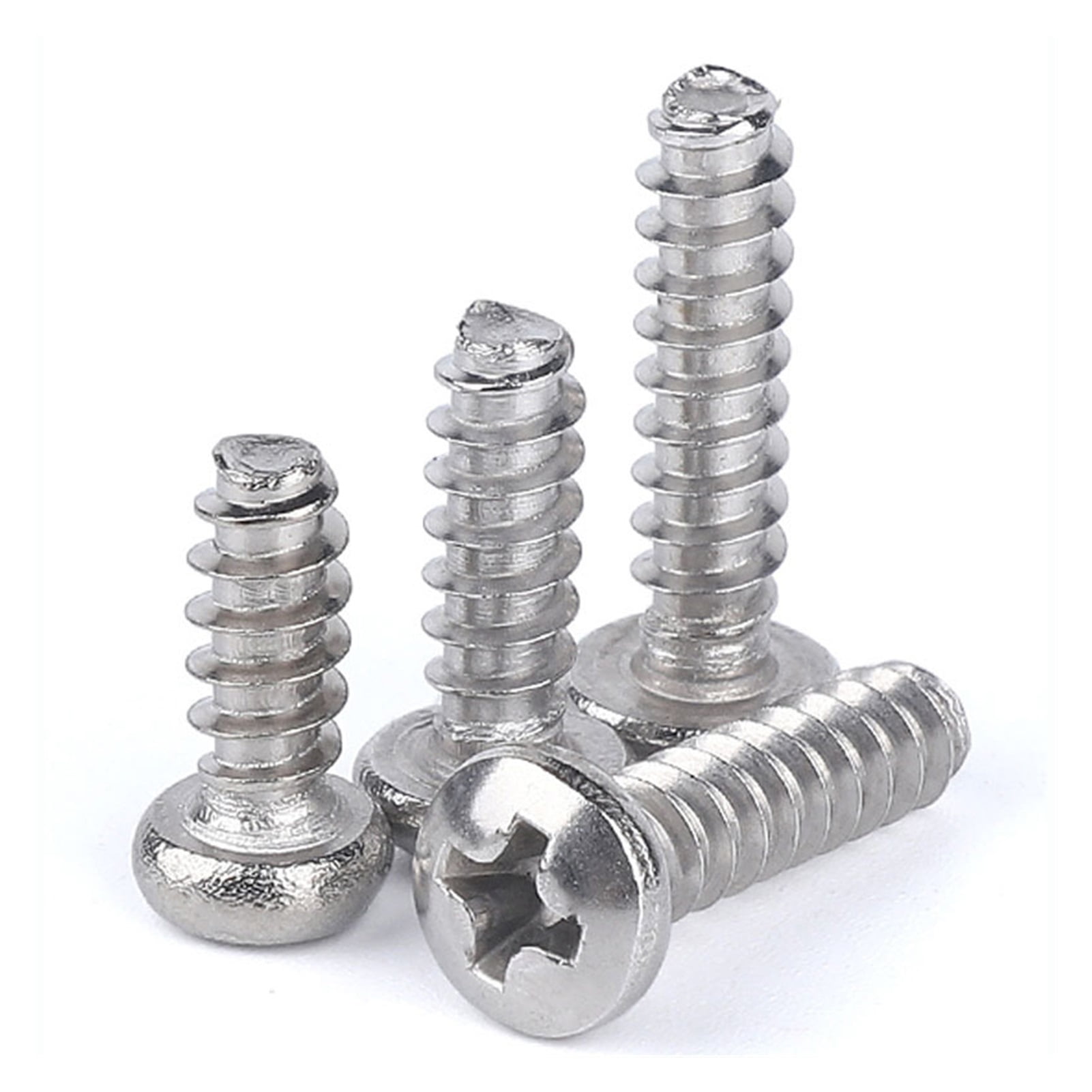 304 Stainless Steel Self-Tapping Phillips Pan Head Screws Cross Break ...