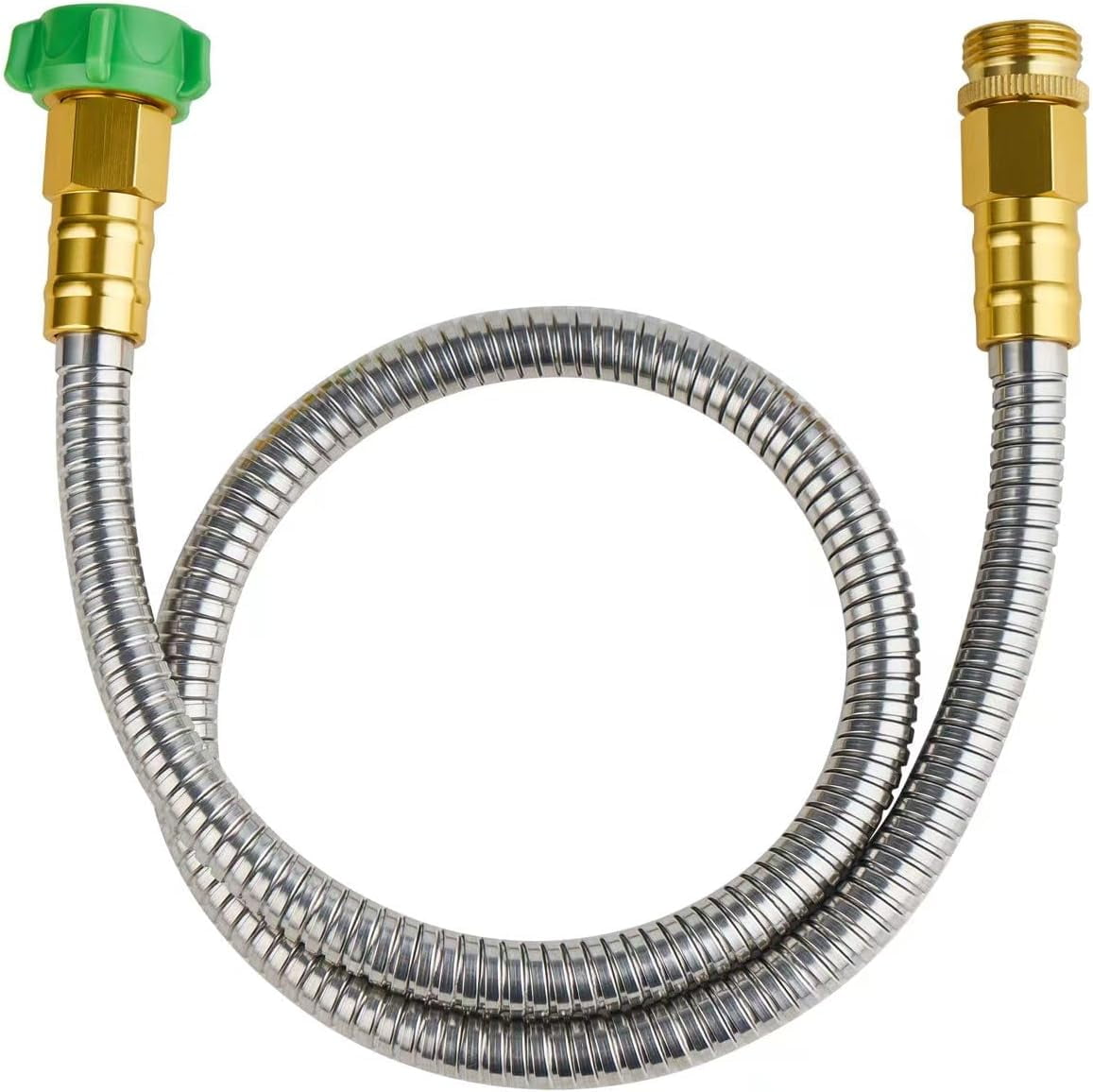 304 Stainless Steel Short Garden Hose 3 ft with Female to Male Metal ...