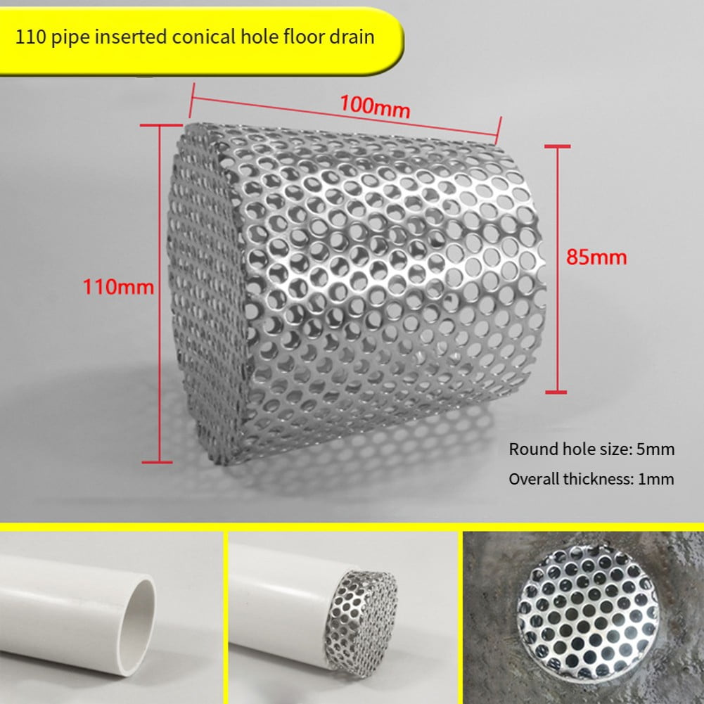 304 Stainless Steel Side Row Plug-In Floor Drain Filter Drain Pipe Anti ...