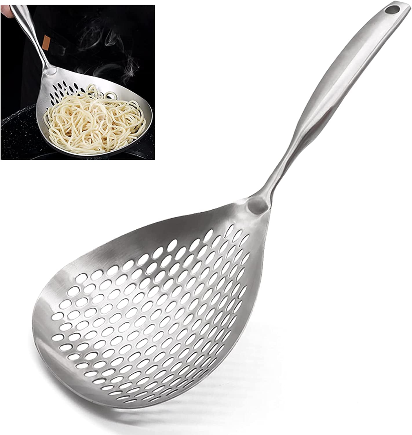 304 Stainless Steel Skimmer Ladle Skimmer Spoon Spider Strainer for ...