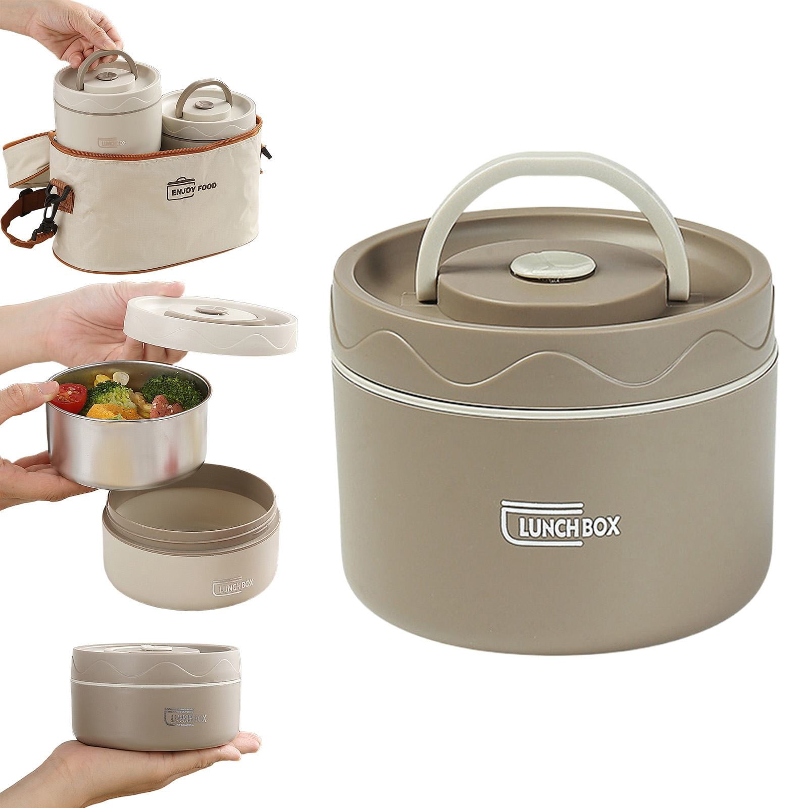 304 Stainless Steel Soup Container - Portable Insulated Lunch Jar, Wide ...