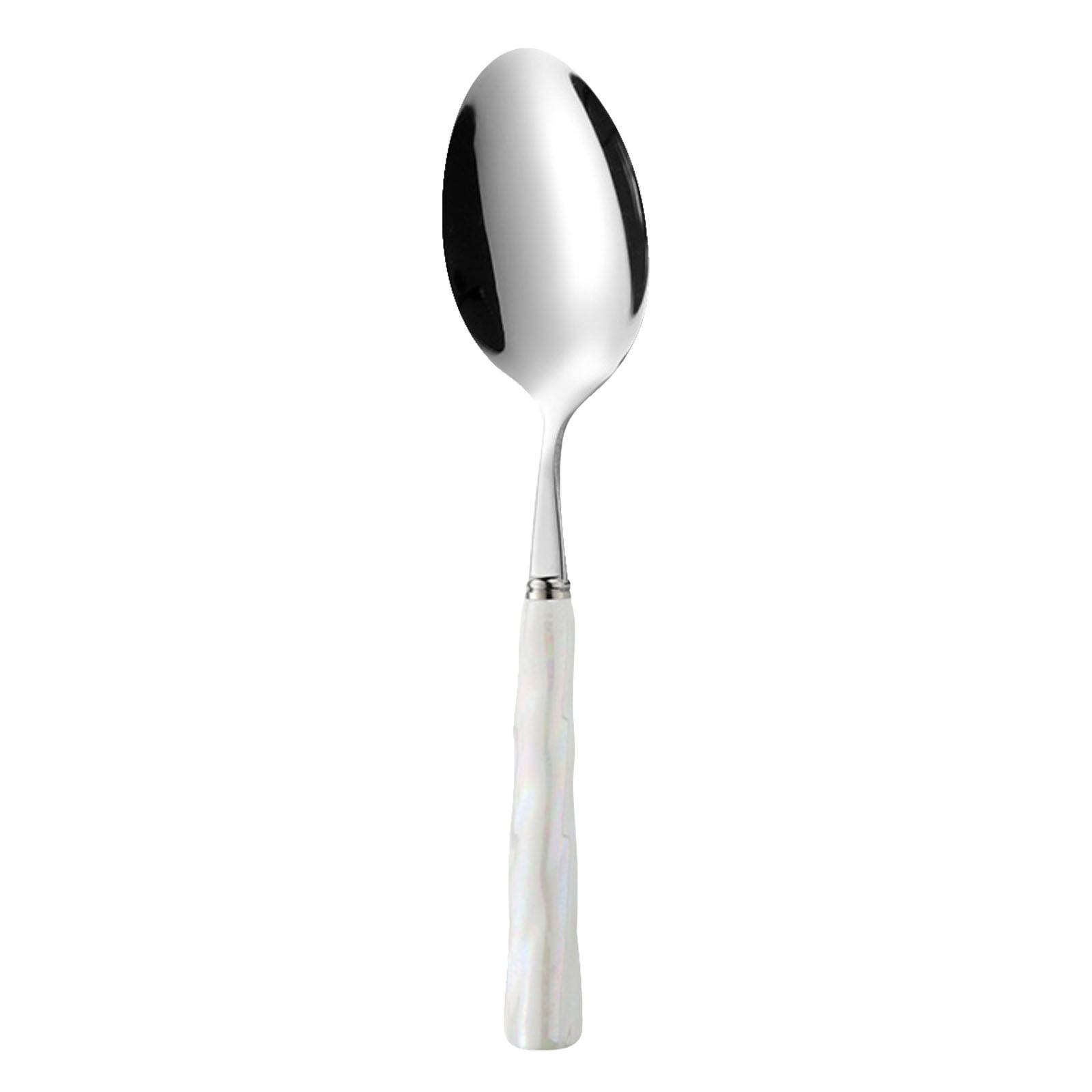 304 Stainless Steel Spoon And Fork With Ceramic Handle, Narrow Body ...