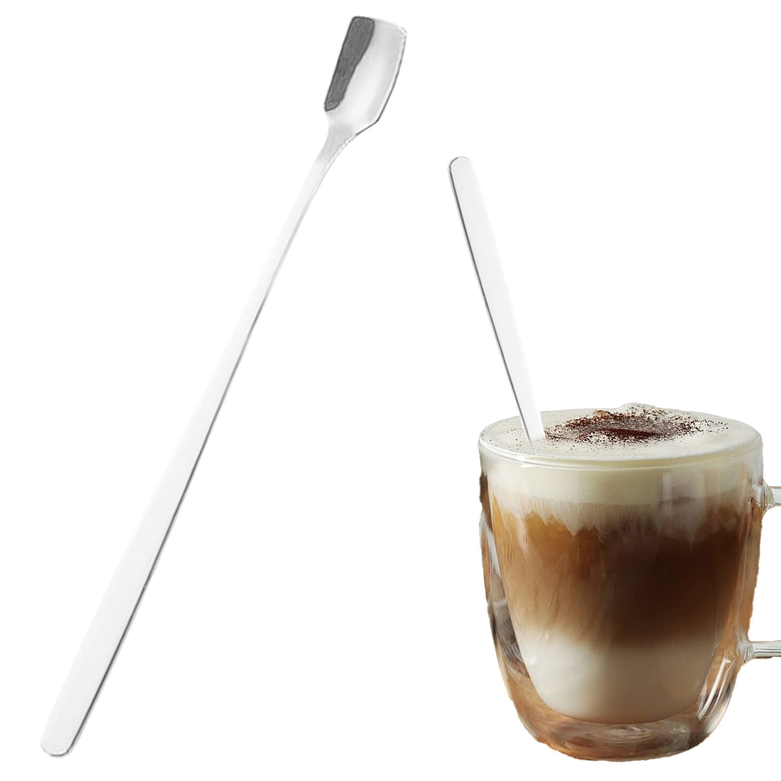 304 Stainless Steel Square-Head Spoon [304 Steel] Short, Original Color ...