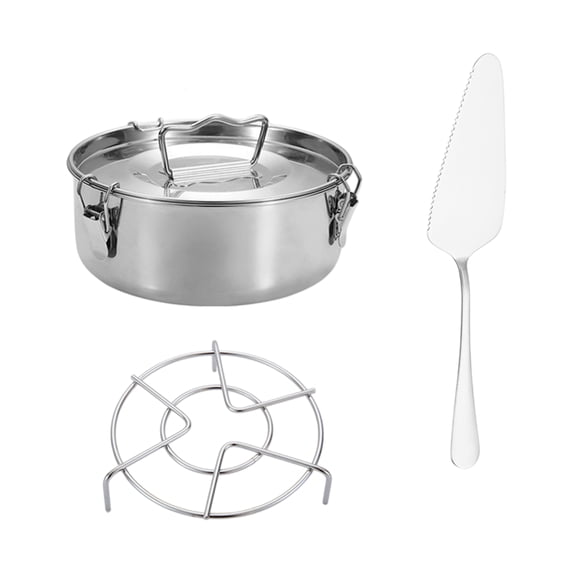 304 Stainless Steel Steamer Basket with Lid and Secure Handles for ...