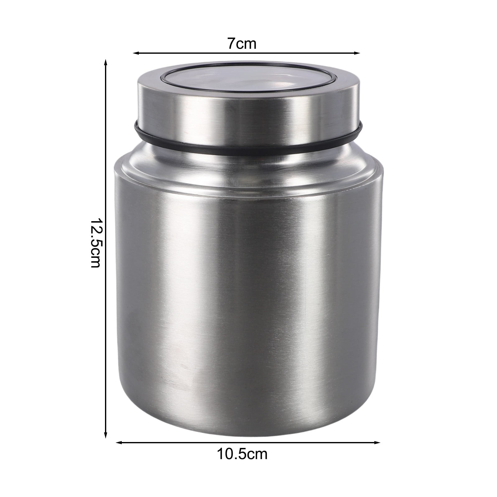 304 Stainless Steel Storage Container with Transparent Lid Airtight ...