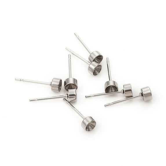 304 Stainless Steel Stud Earring Settings Rhinestone Settings for ...