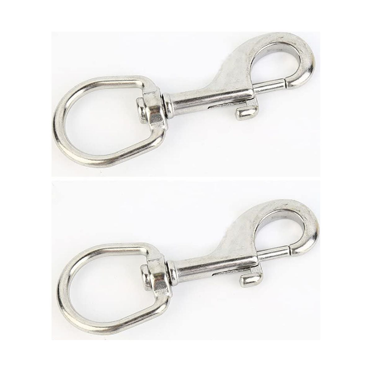 304 Stainless Steel Swivel Eye Snap Hooks Flag Pole Clips 70mm Multi ...