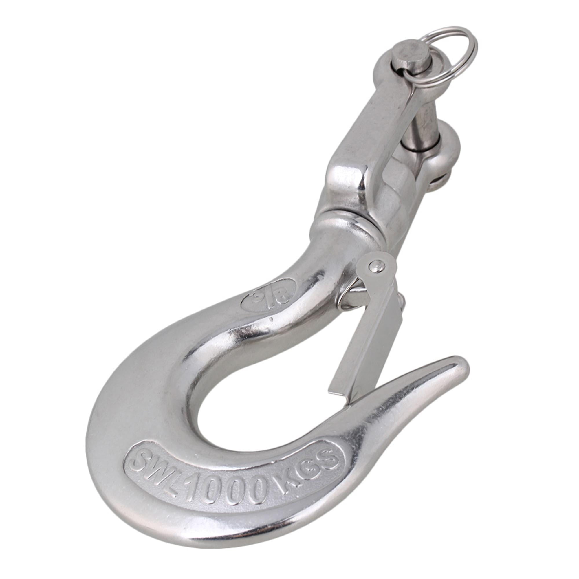 304 Stainless Steel Swivel Hoisting Hook Load Bearing 1000Kg Silver ...