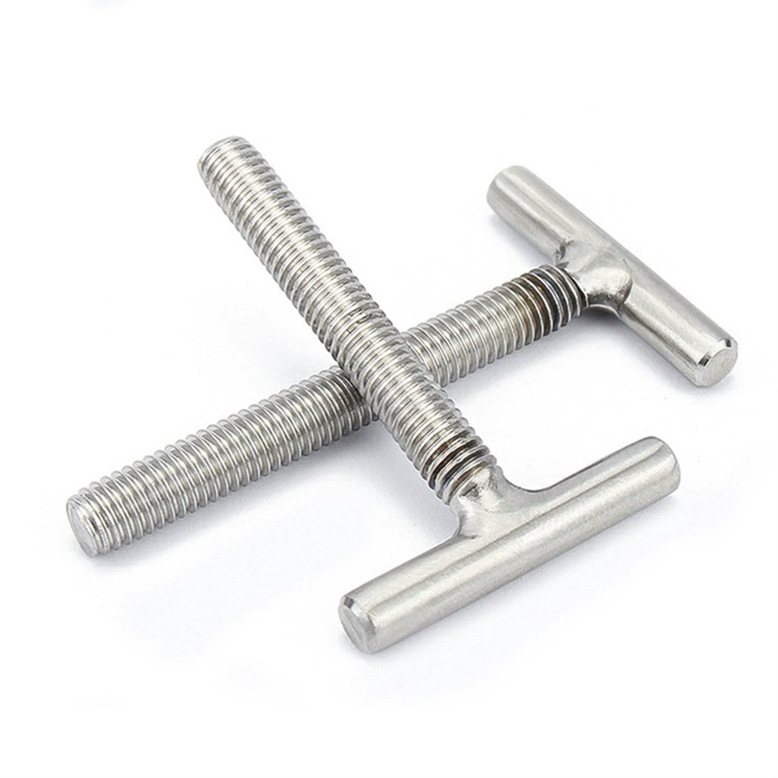 304 Stainless Steel T-Screws, 10pcs Cylindrical Welding Screw Rod ...