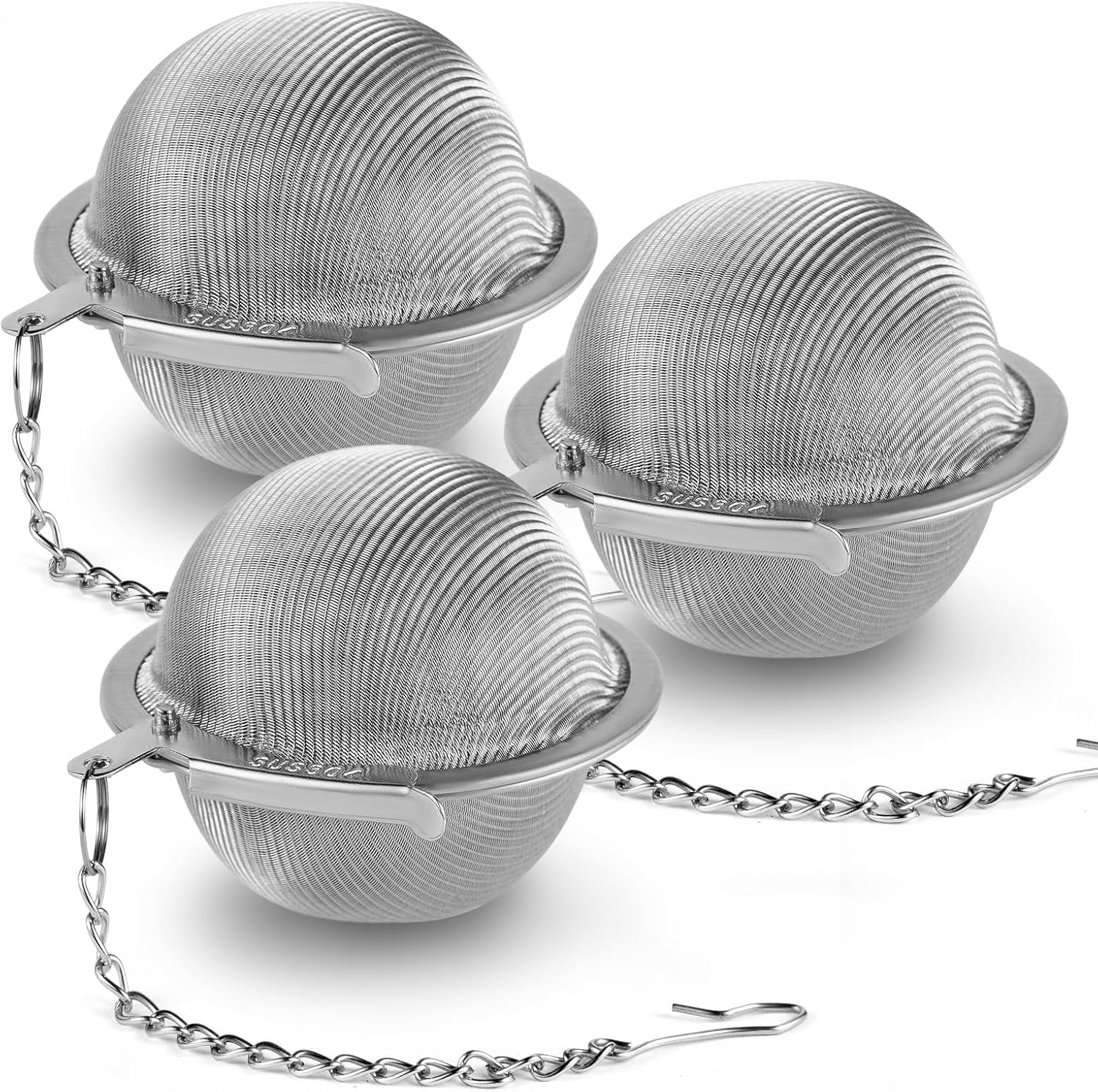 304 Stainless Steel Tea Strainers for Loose Tea Infuser Ball, Extra ...