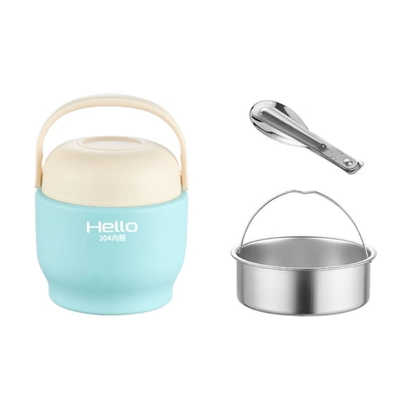 304 Stainless Steel Thermal Lunch Box Office Meal Preparation Container ...