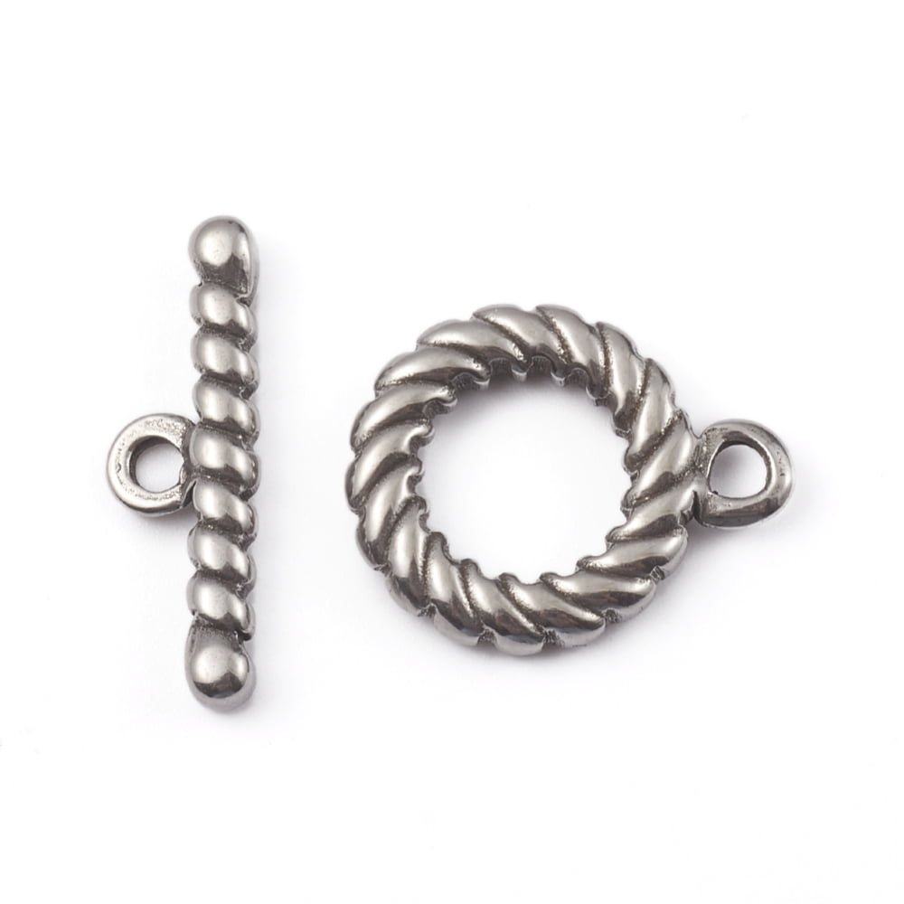 304 Stainless Steel Toggle Clasps Ring for DIY Jewelry Making Stainless ...