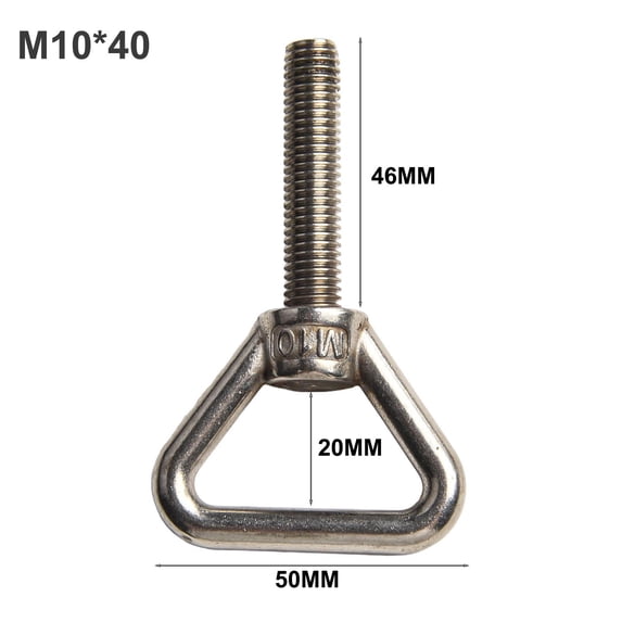304 Stainless Steel Triangle Eye Bolt: Rust-Resistant M8/M10 Lifting ...