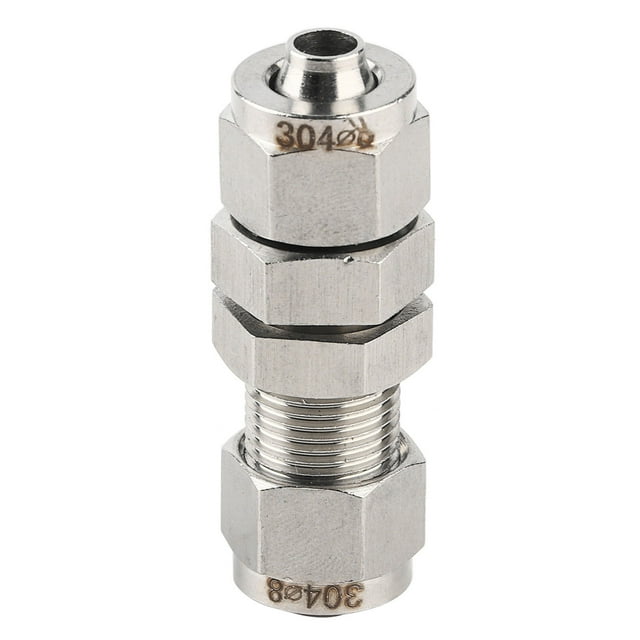 304 Stainless Steel Two-Touch Air Fitting Hose Partition Pneumatic ...