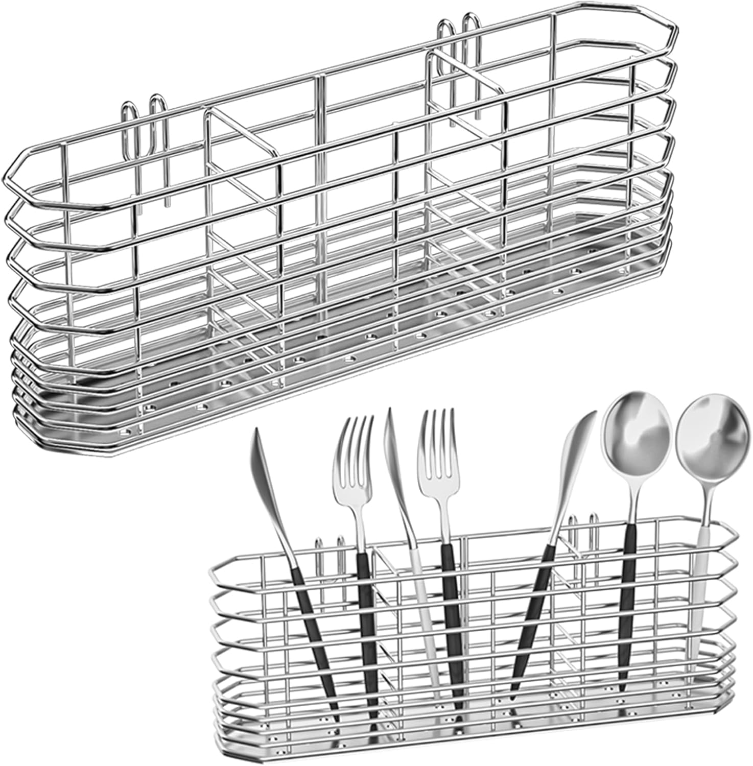 304 Stainless Steel Utensil Holder, Dish Drying Rack, kitchen Utensil ...
