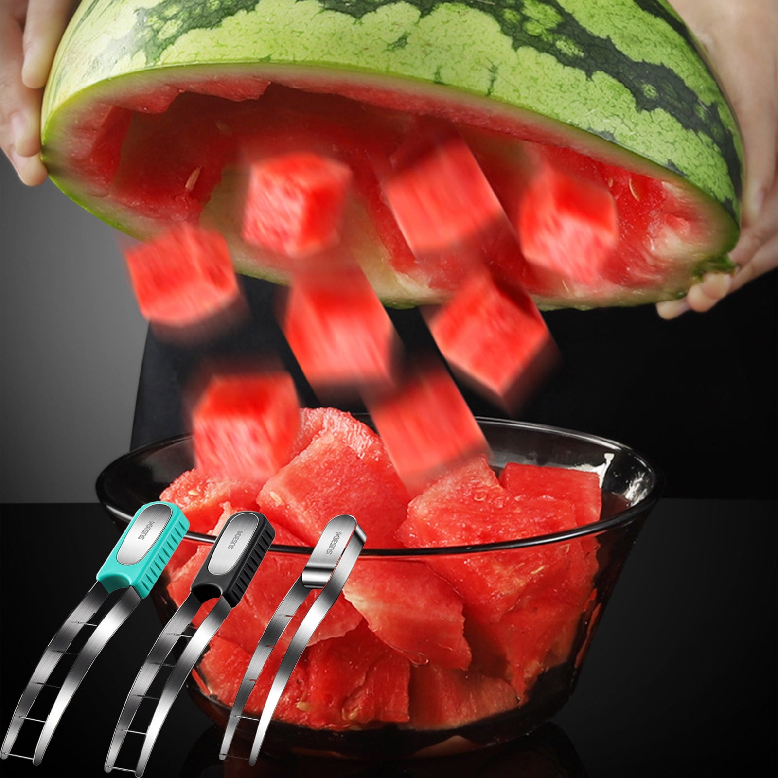 304 Stainless Steel Watermelon Slicer Cutter Tool, Fruit Divider with ...