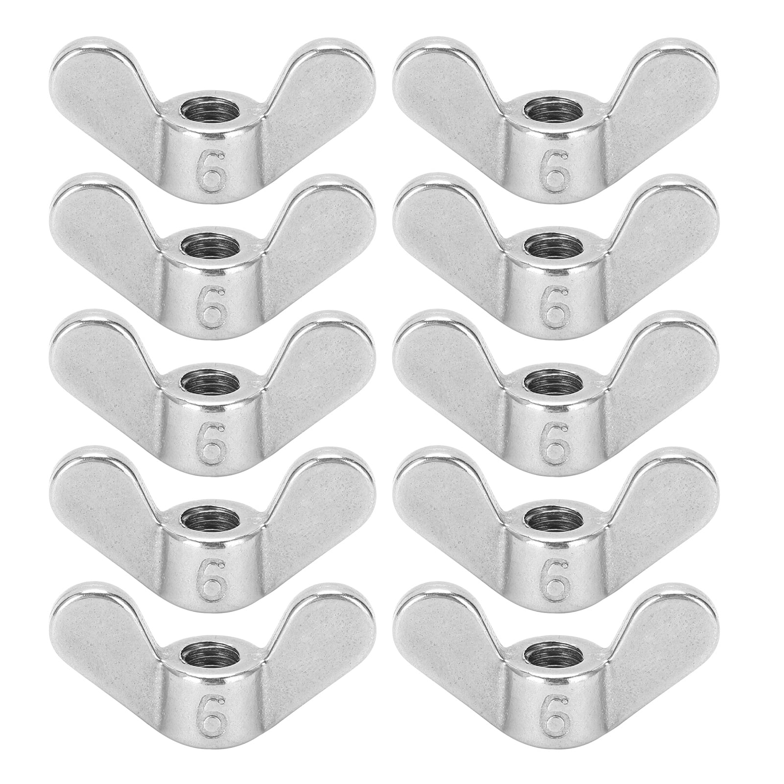 304 Stainless Steel Wing Nuts, M6 Butterfly Fastener Assorted Kits ...