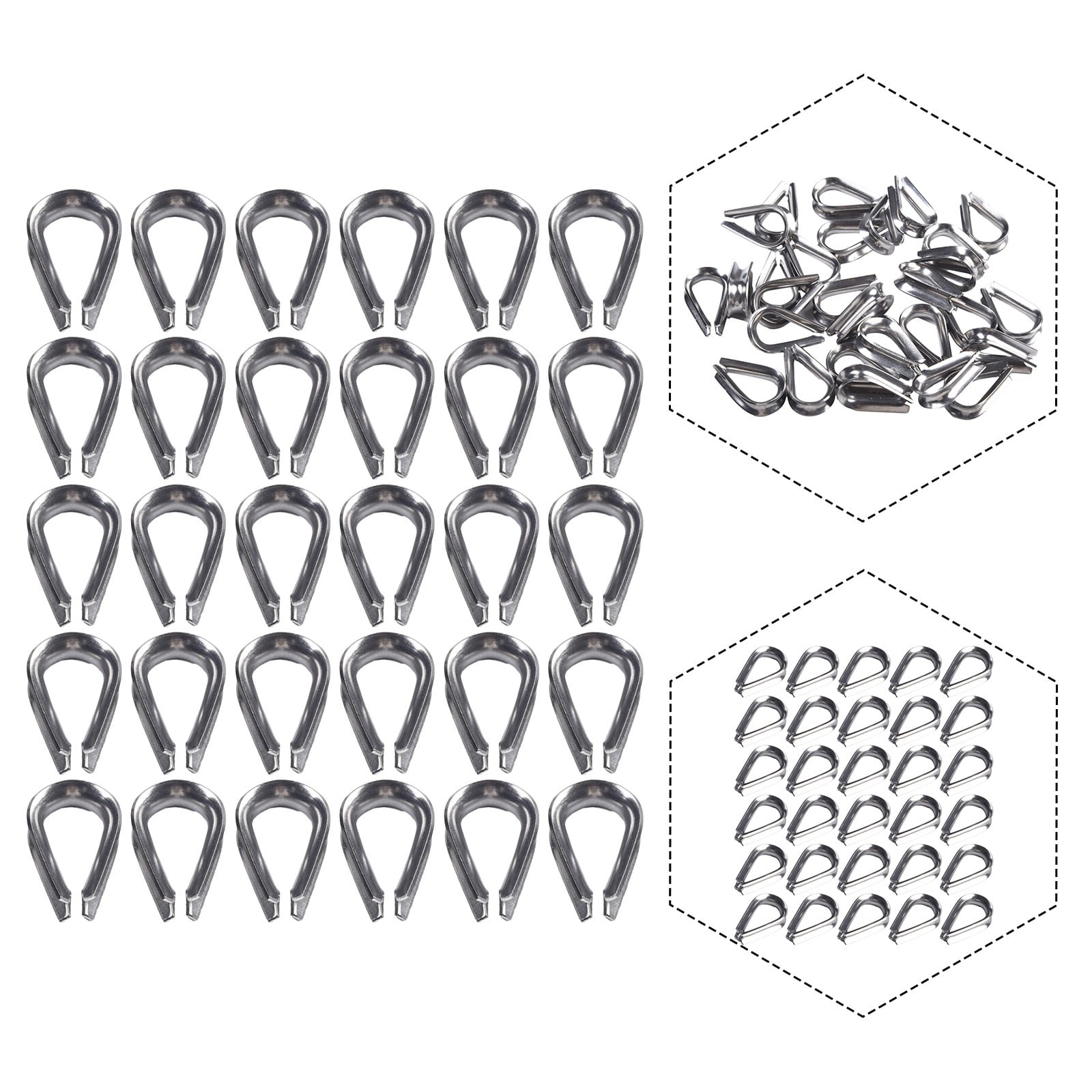 304 Stainless Steel Wire Rope Clamps for Rigging and Suspension ...