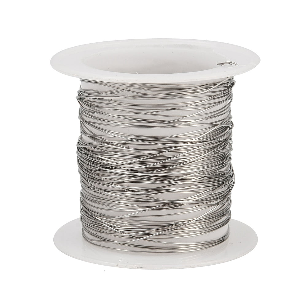 304 Stainless Steel Wire Round Stainless Steel Color 0.4mm 26 Gauge DIY ...