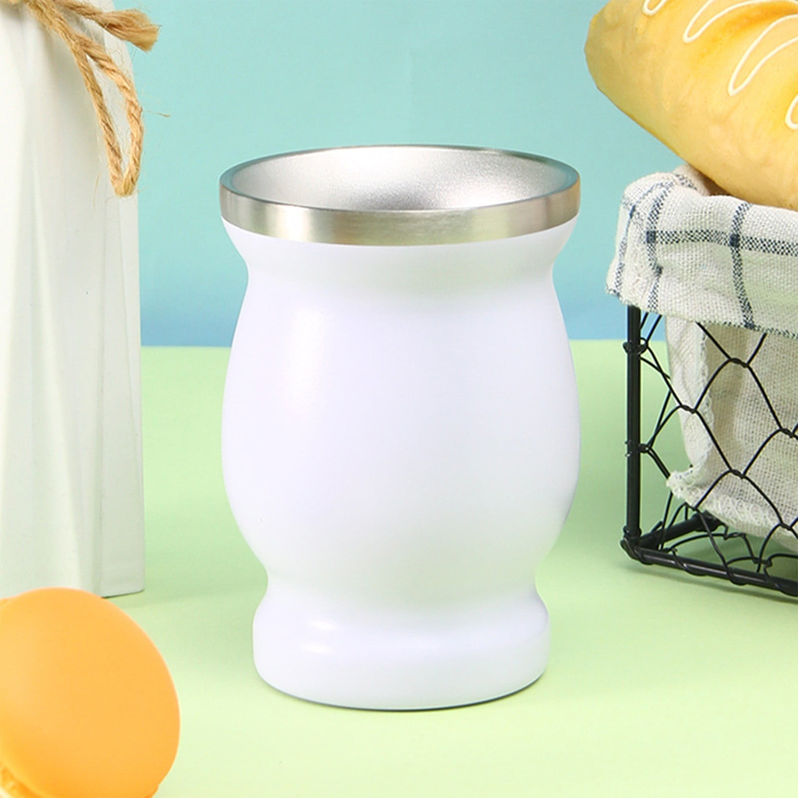 304 Stainless Steel Yerba Mate Cup Creative Gourd-Shaped Argentine ...