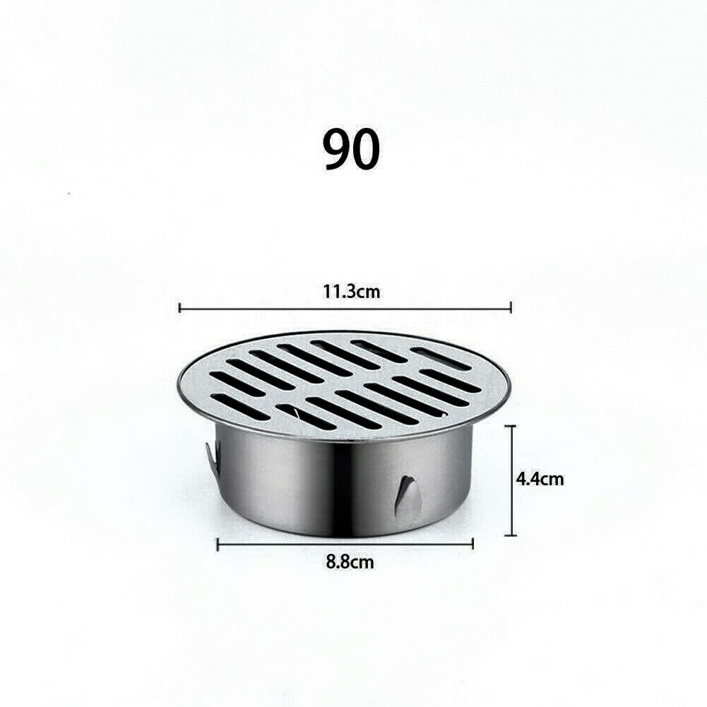 304 Stainless Steel thicken Drainage Roof Patio Round Flat Floor Drain ...