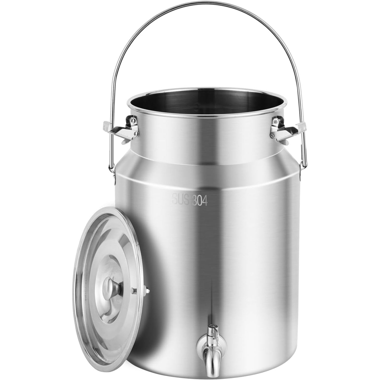 304 milk transport cans, milk bucket with tap stainless steel milk jug ...