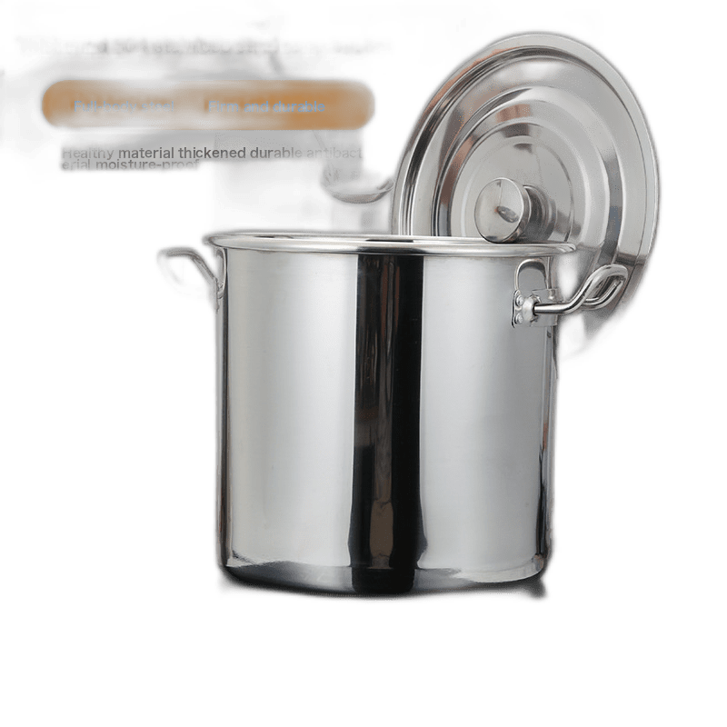 304 stainless steel bucket pot with lid, enlarged brine bucket ...