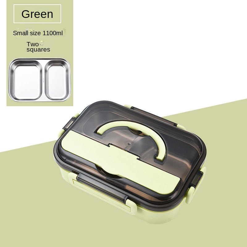 304 stainless steel deepened adult student lunch box Korean simple two ...