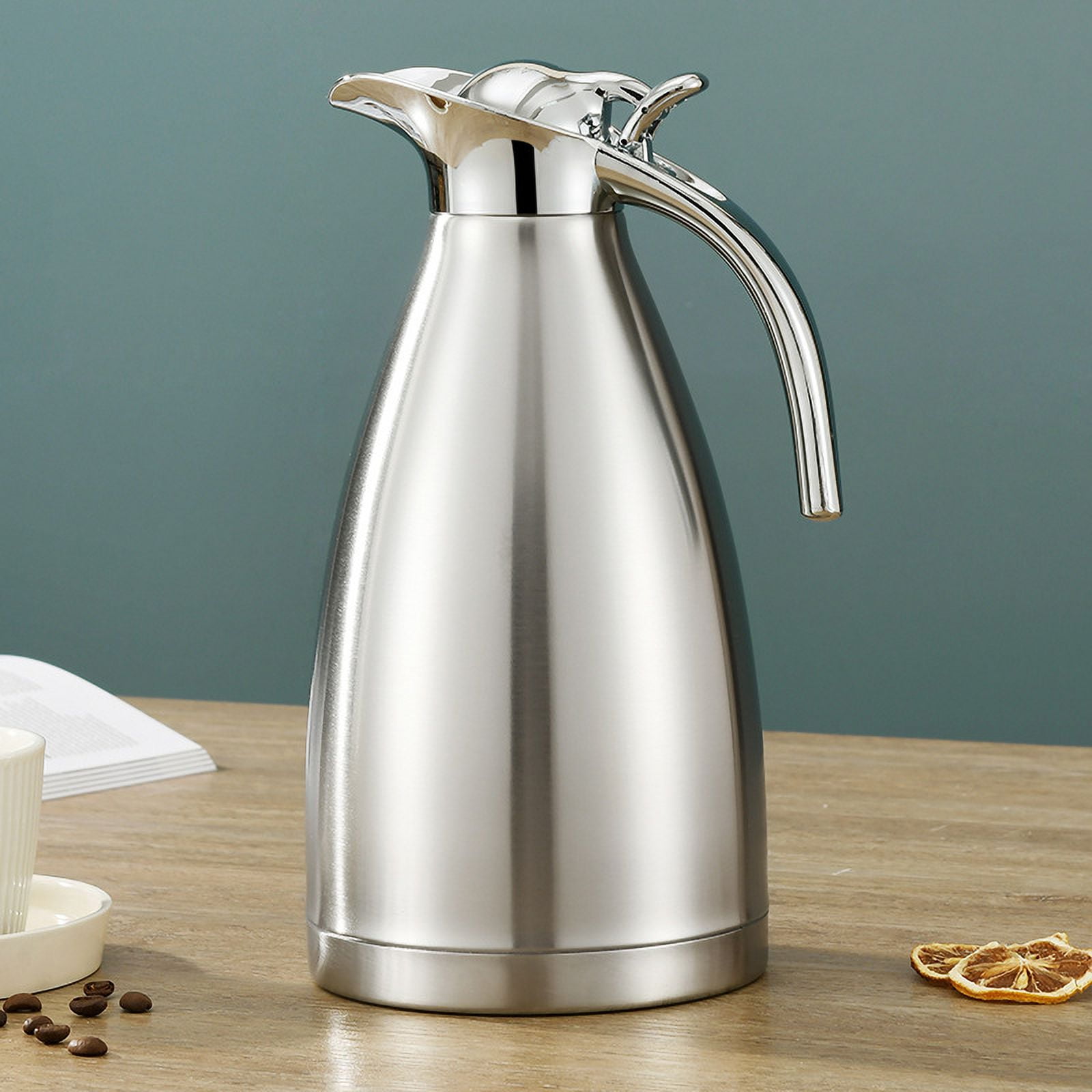 304 stainless steel insulation pot vacuum kettle double coffee pot household cold kettle 2L ...