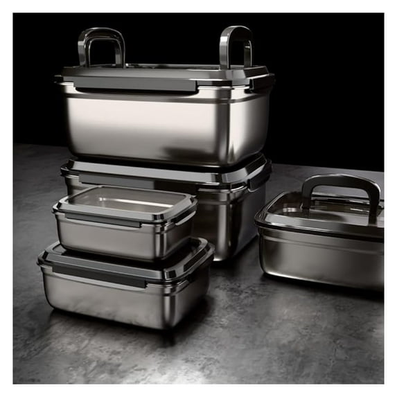 304 stainless steel -keeping box, kitchen storage, 3.8L large capacity ...