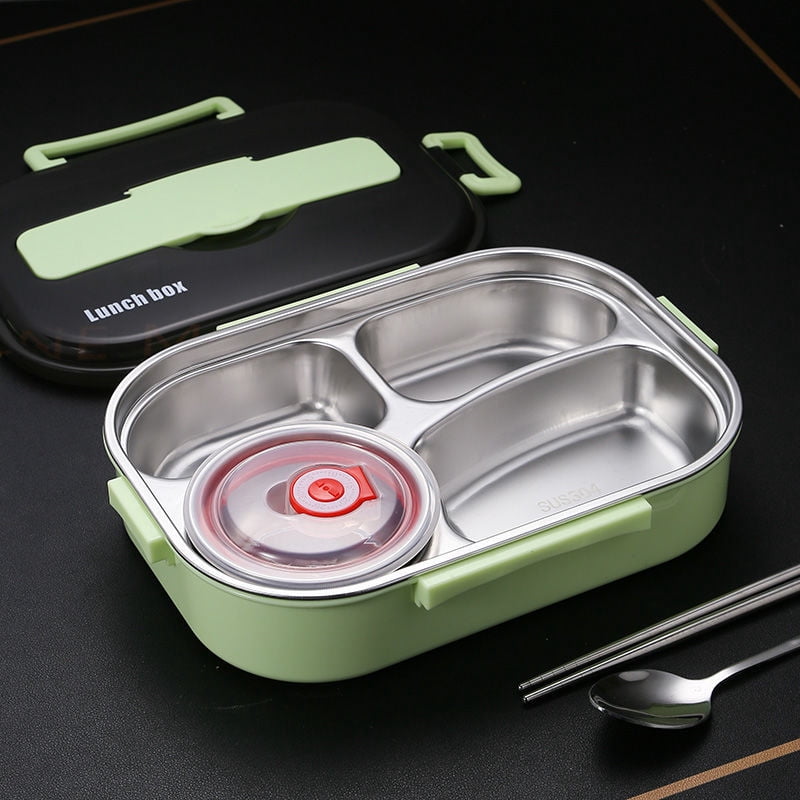 304 stainless steel lunch box student canteen meal tray office worker ...