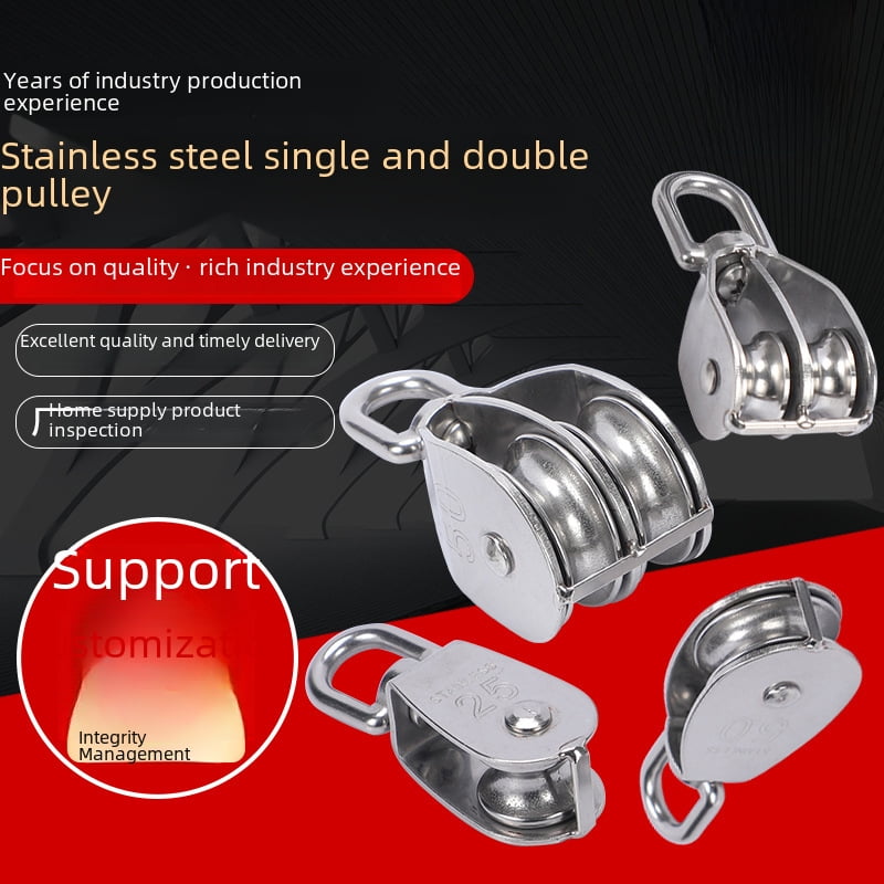 304 stainless steel single pulley/double pulley/lifting/driving wire ...