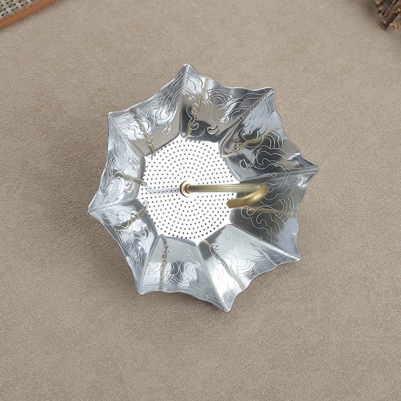 304 stainless steel tea strainer with silver base,Daily bowl plate ...
