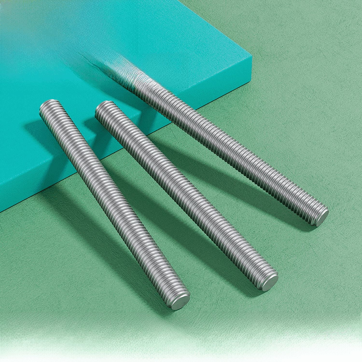 304 stainless steel threaded screw full thread rod thread rod thread screw headless Bolt stud ...