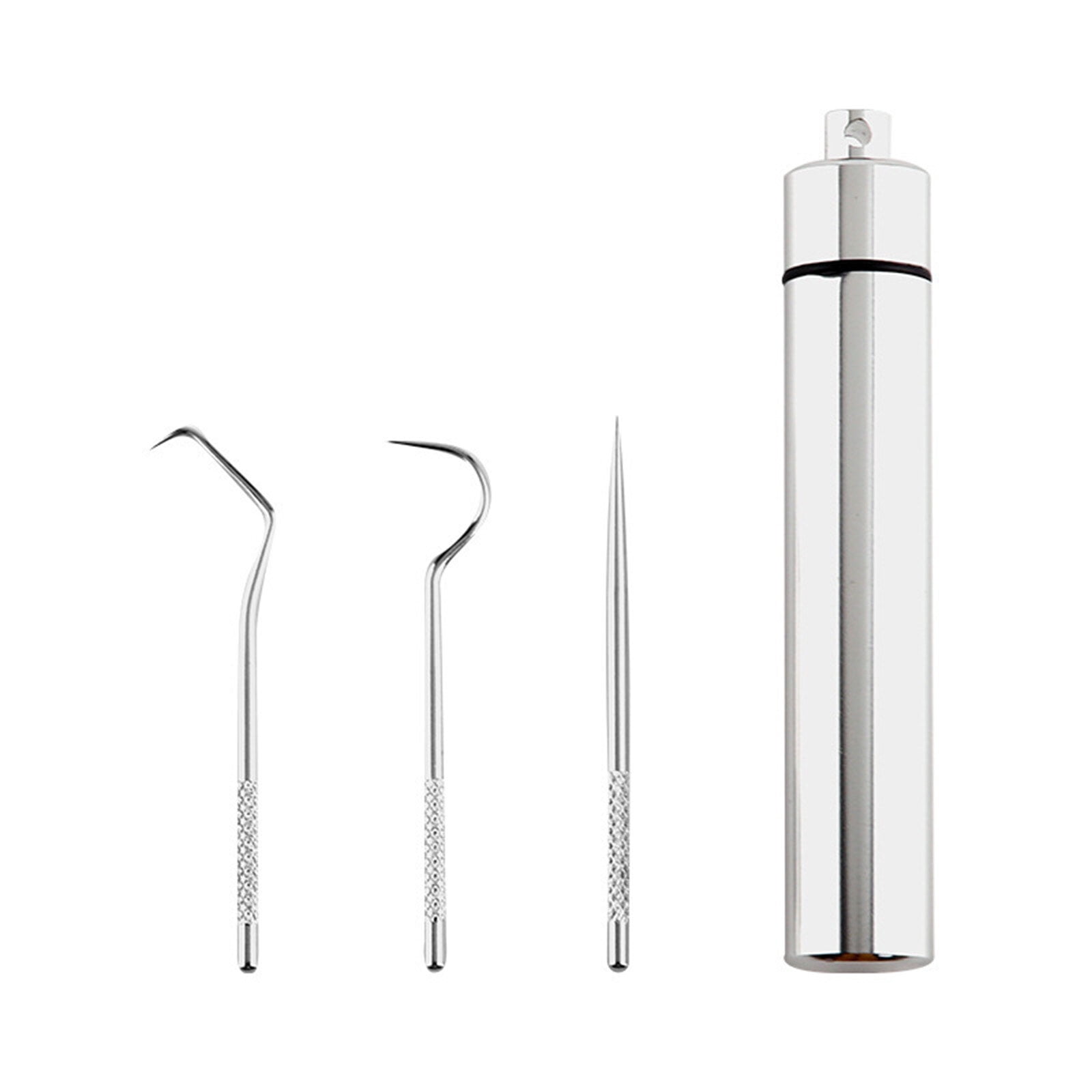 304 stainless steel toothpick set dental floss metal teeth picking ...