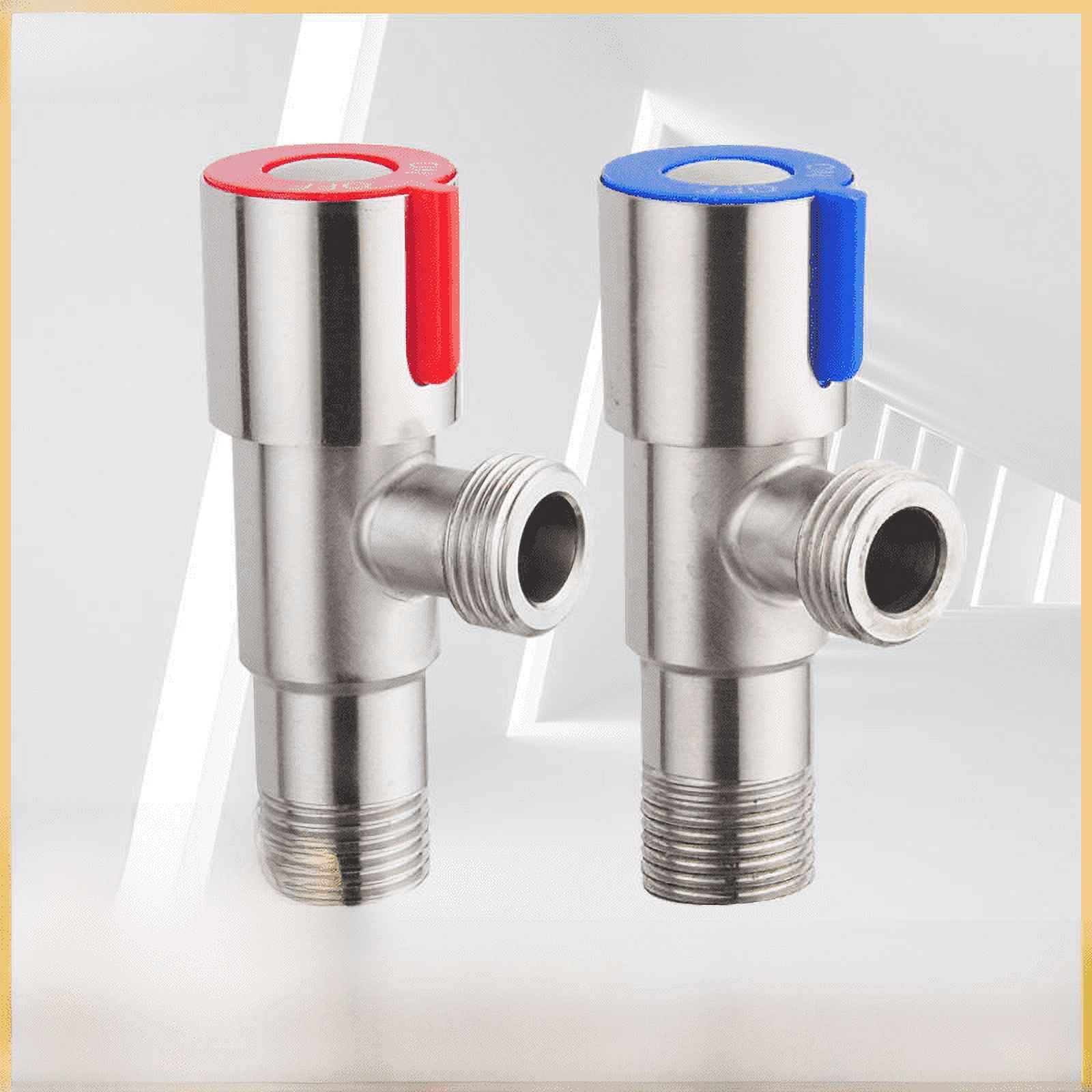 304 stainless steel triangle valve engineering household 4 points valve ...