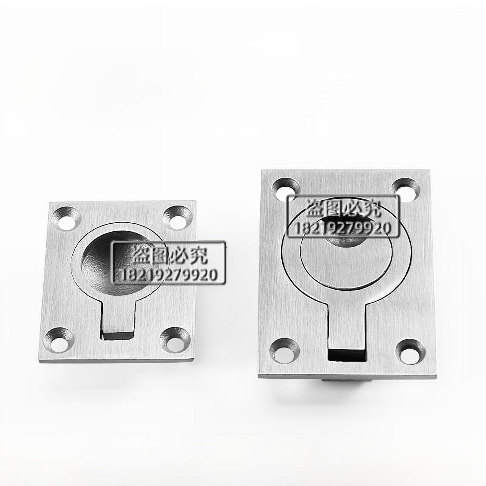 304 stainless steel yacht hardware square pull ring marine floor buckle ...