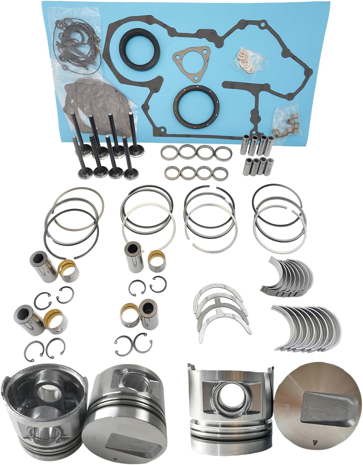 3044C 3044CT Engine Overhaul Rebuild Kit (No cylinder liner) for ...