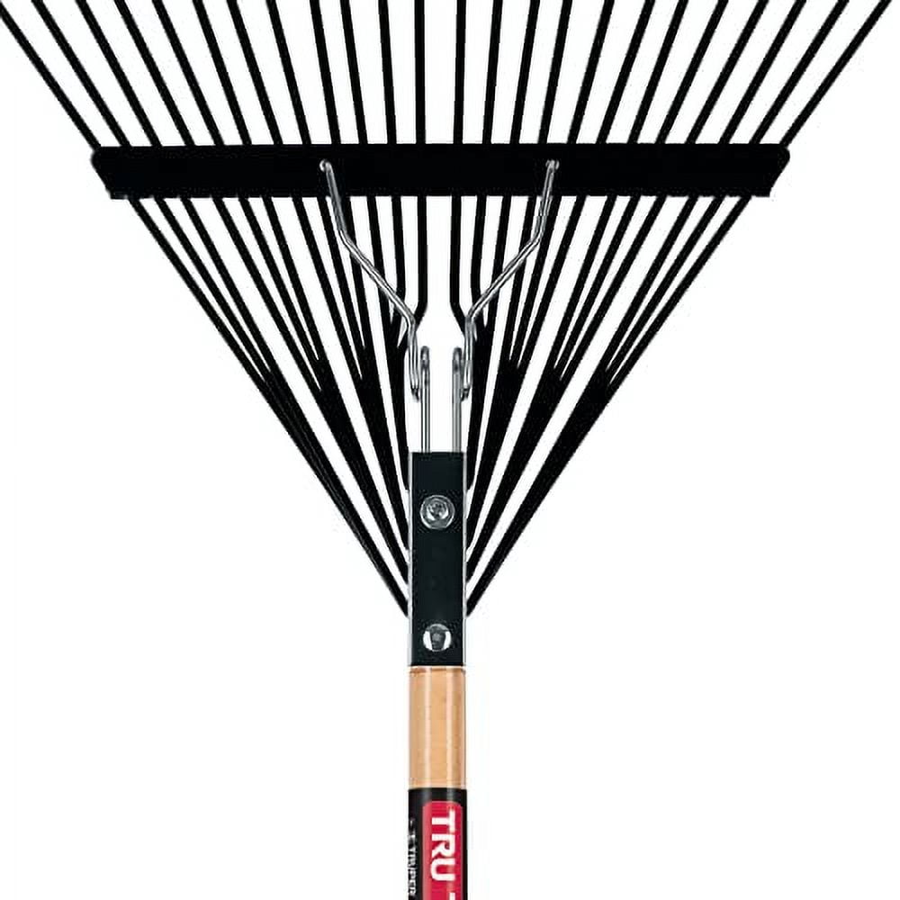 30480 Steel Leaf Rake 24 Tines - 24-Inch , 54-Inch Wood Handle - Garden ...