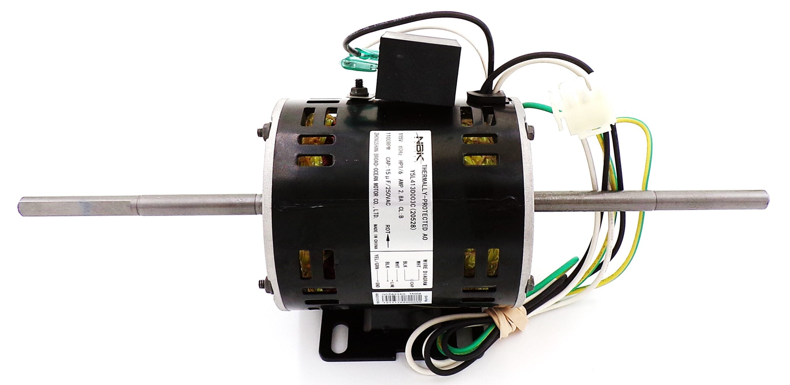 304970 FAN MOTOR MOTOR 115V - EXACT FIT FOR FASCO - REPLACEMENT PART BY NBK - Walmart.com