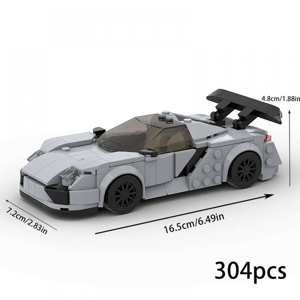 304PCS Technic Building Blocks MOC Racing Sports Collectable Model Car ...